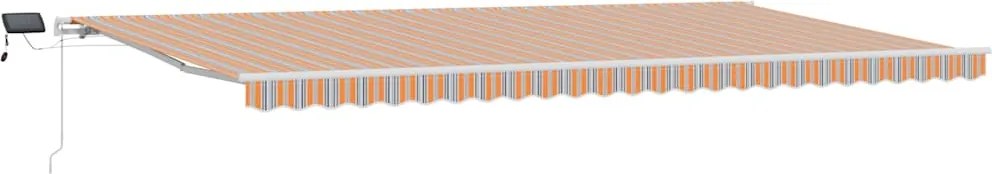 Stahovací markýza Vícebarevný 600 × 300 cm Látka a hliník 3331614
