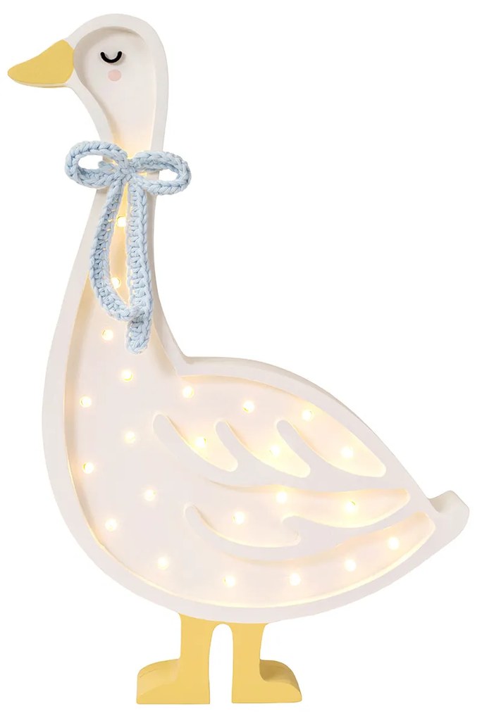 Little Lights Lampa Goose Cottage Blue Bow