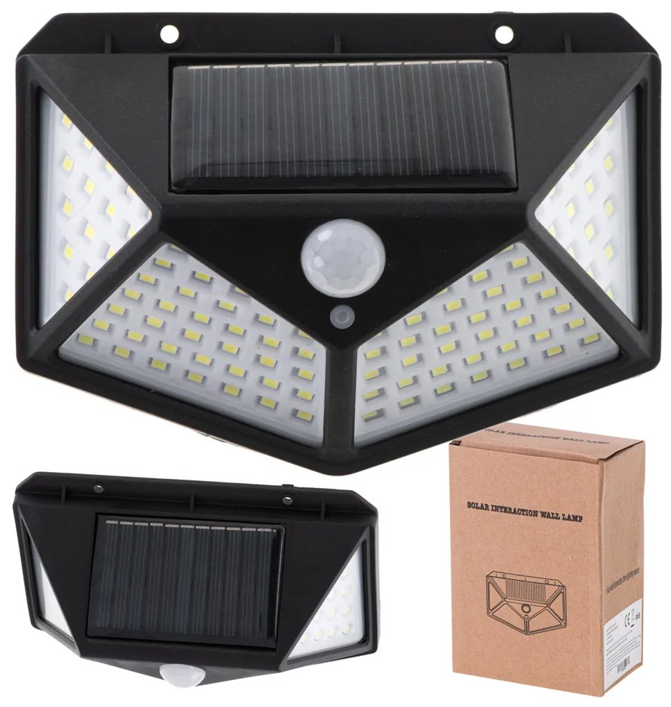 Creative Corner Solární lampa se senzorem pohybu a soumraku 100 LED