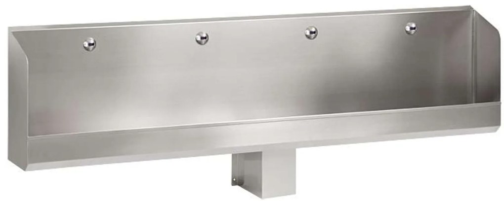 Sanela - Pisoárový žlab s elektronikou, délka 2400 mm, napájení ze sítě, nerez SLPN 05E
