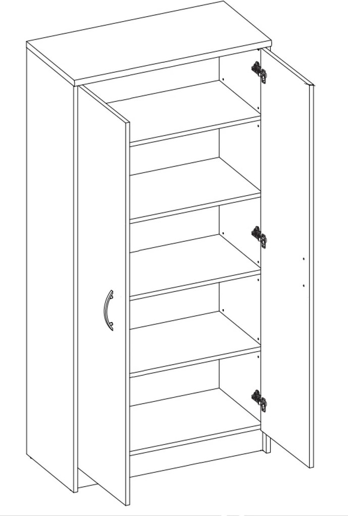 Sconto Skříň OPTIMUS 70-001 dub sonoma