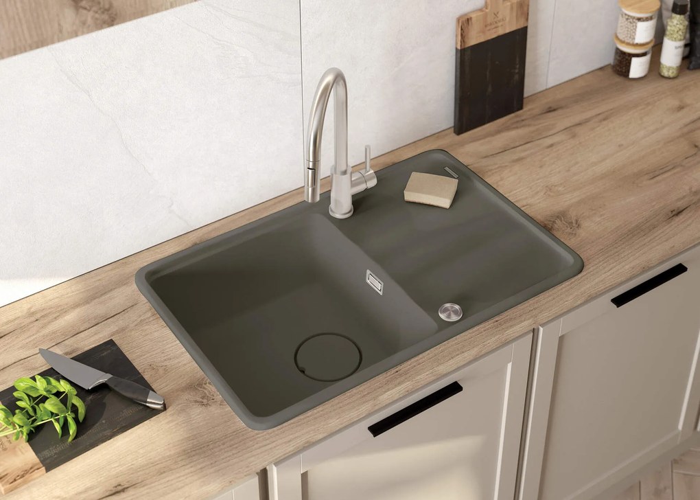 Deante Granite sink, 1-bowl with drainer