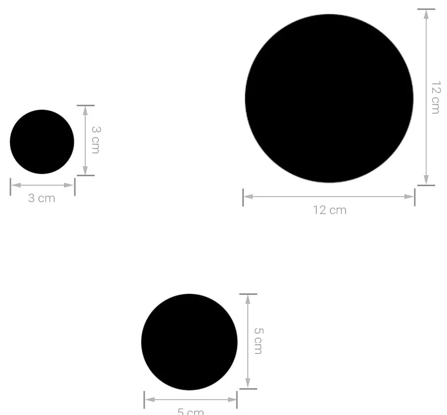 Nálepky na stěnu do dětského pokoje PUNTÍKY Zvolte barvu: Námořnická