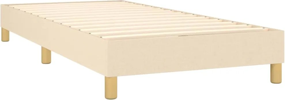 Rám postele s boxspringem krémově 90x200 cm textil 3120587