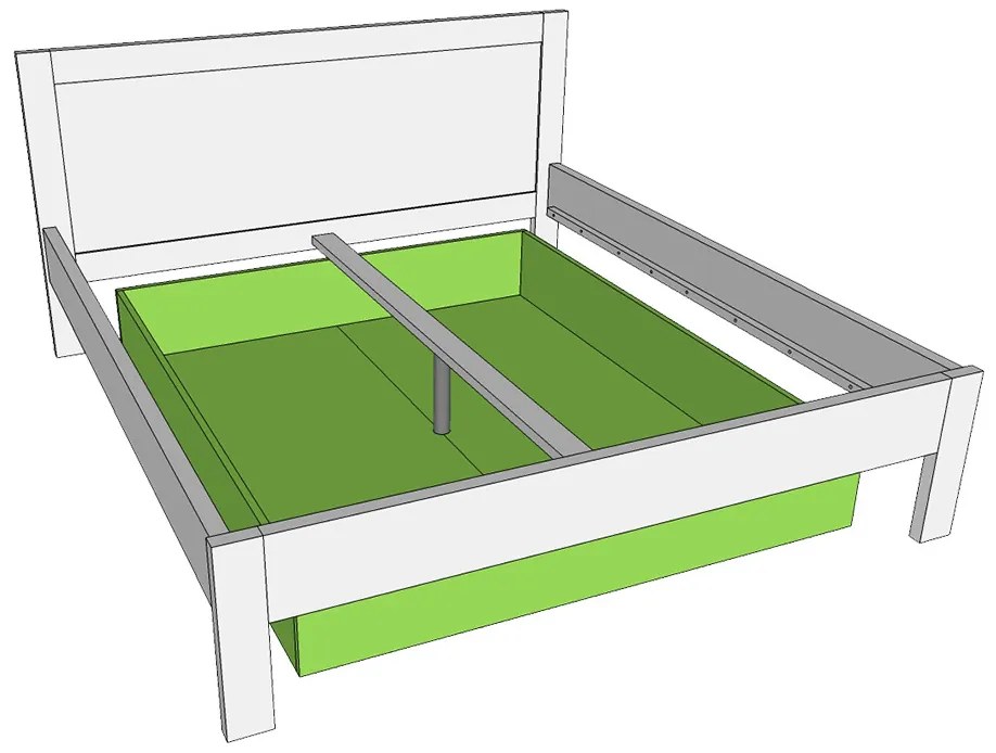 Úložný prostor - box pod celou postel
