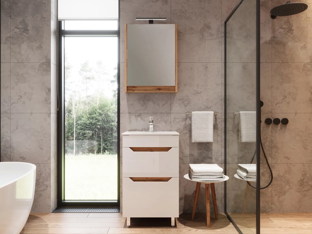 Lavedo Neo Wotan Oak 50 koupelnová skříňka s umyvadlem