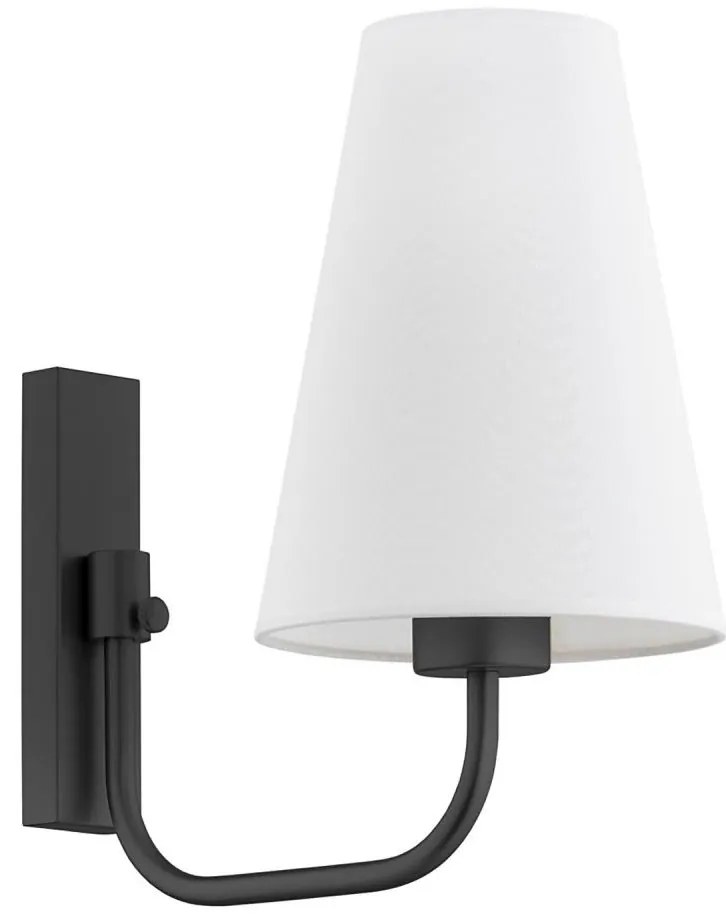 Argon 8376 - Nástěnná lampa SAFIANO 1xE27/15W/230V černá