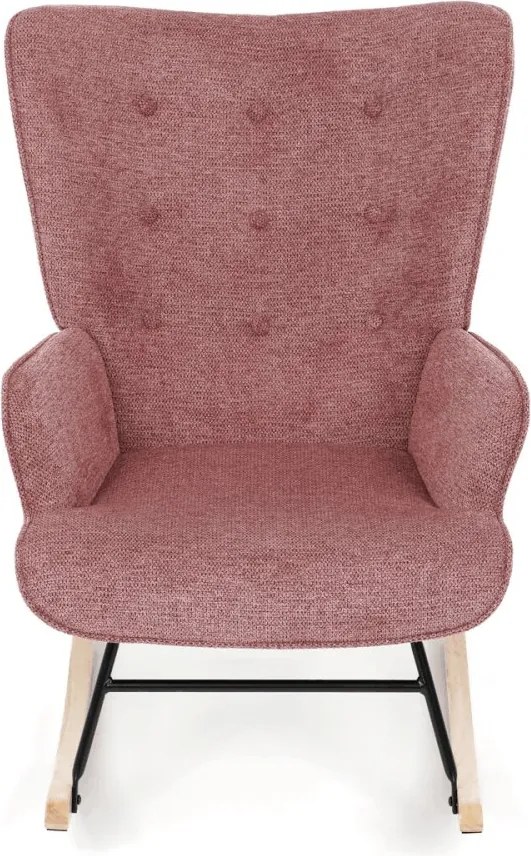 Houpací křeslo AK-373 PINK2, látka, růžová (67 x 85) cm