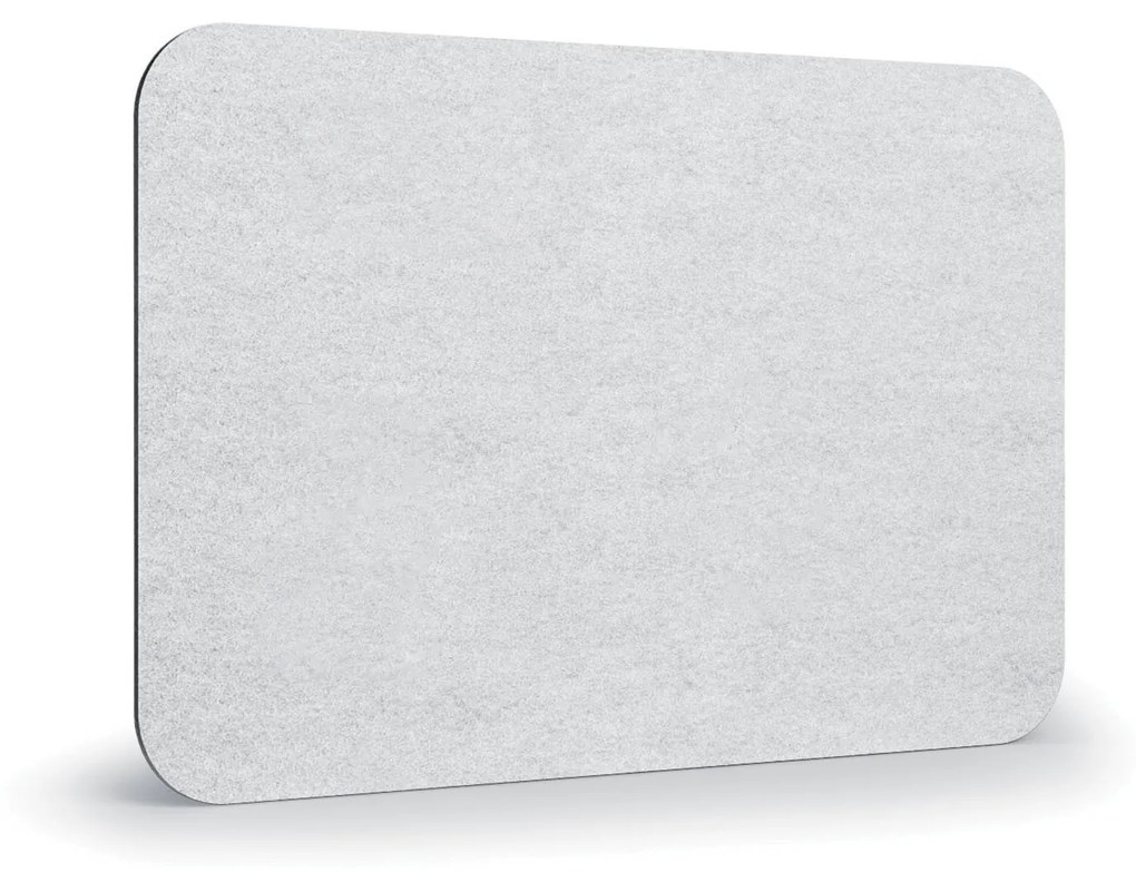 Akustický panel na stěnu 120 x 80 cm, kulaté rohy, bílá