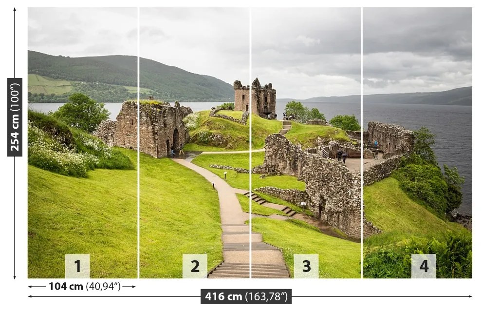 Fototapeta Hrad Loch Ness 104x70