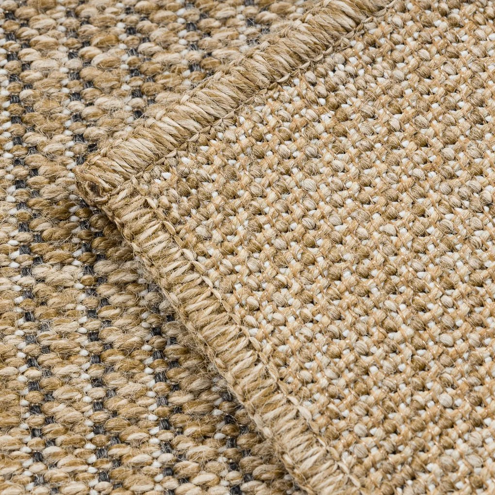 Dywany Łuszczów, Kusový koberec Spark 0688 beige/black, 160x220, béžová, chodba / předsíň
