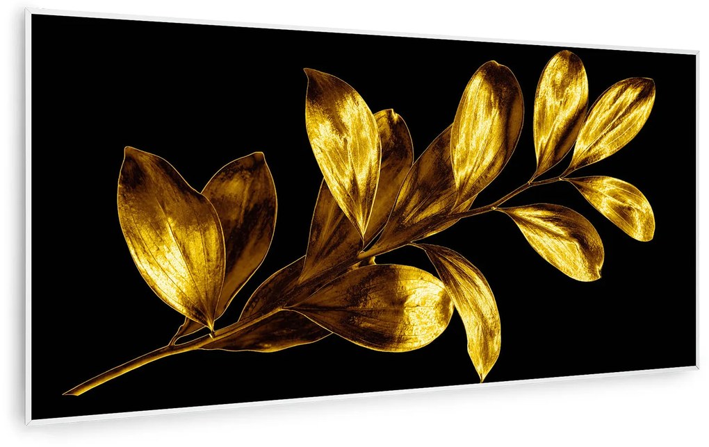 Klarstein Wonderwall Air Art Smart, infračervený ohřívač, 120 x 60 cm, 700 W, zlatý list