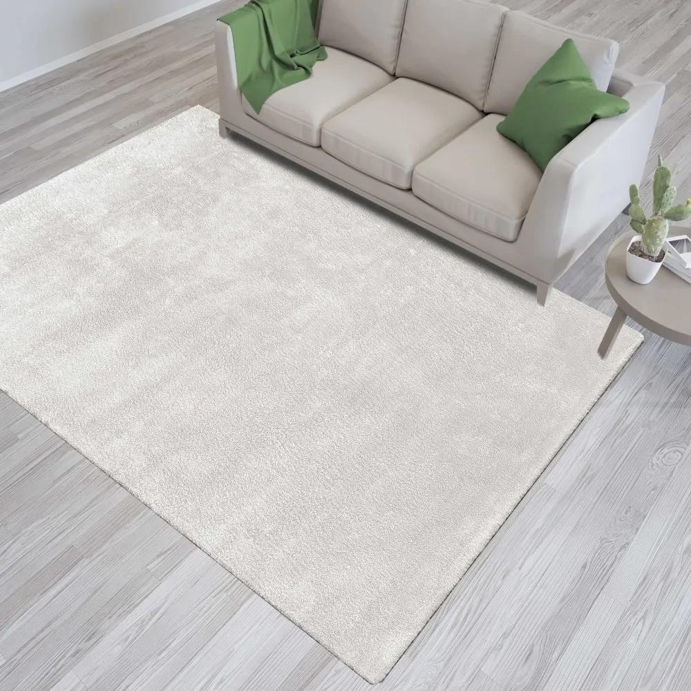 Krémový koberec s vyšším vlasem Šírka: 180 cm | Dĺžka: 270 cm