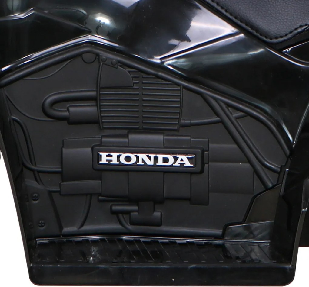Ramiz Čtyřkolka Honda 250X TRX na baterie černá + klakson + LED + ekokůže