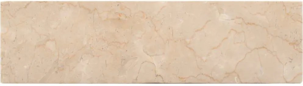 Umyvadlo 45 x 30 x 12 cm mramor krémové s vysokým leskem 142773