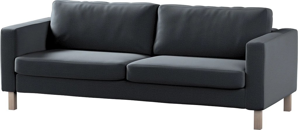 Potah na pohovku IKEA Karlstad 3-místná, nerozkládací, krátký barva šedá látka sametová