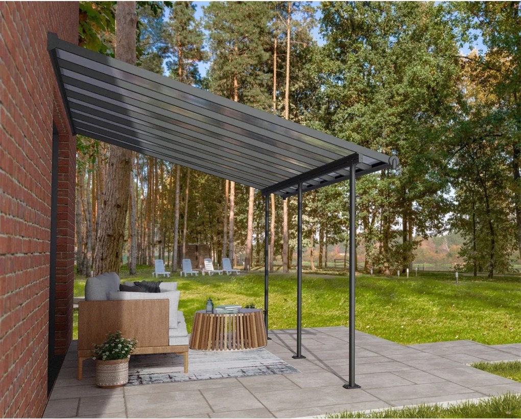 Palram - Canopia Sierra 4200 antracit 3 x 4,25 - hliníková (montovaná) pergola