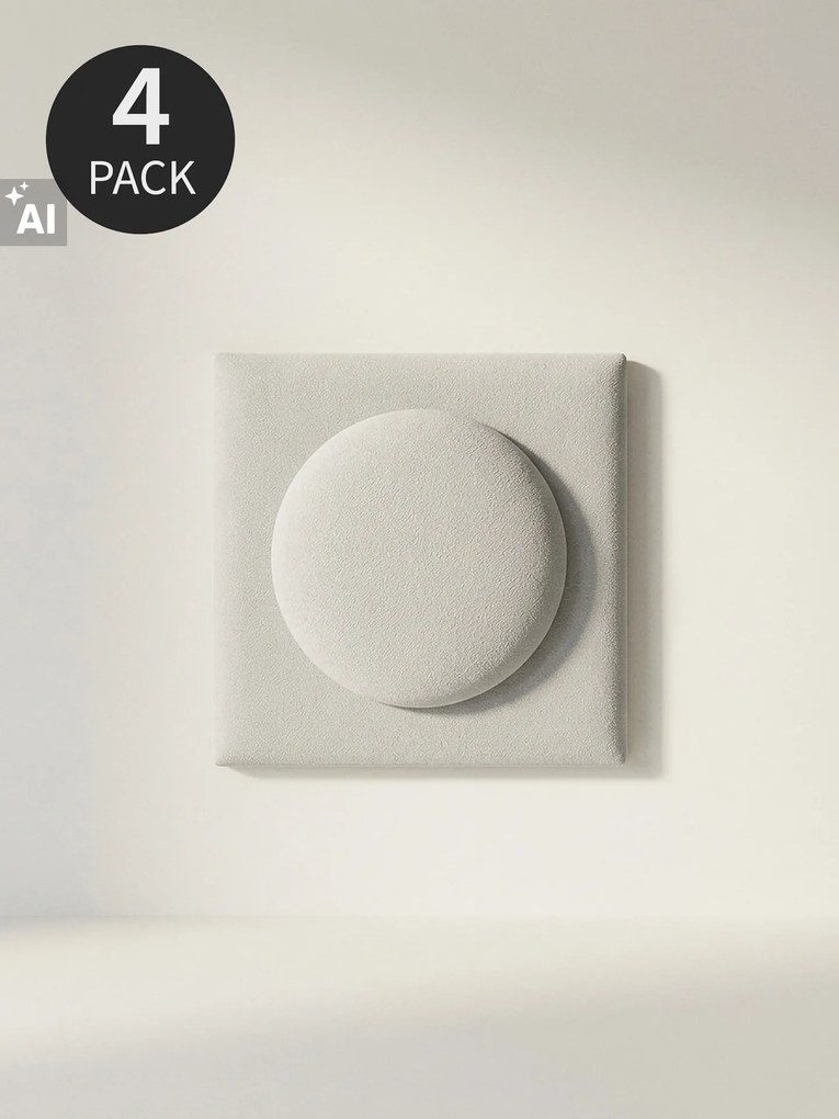 Sinsay - Čalouněné nástěnné panely ve tvaru kostek 4 pack - modrá