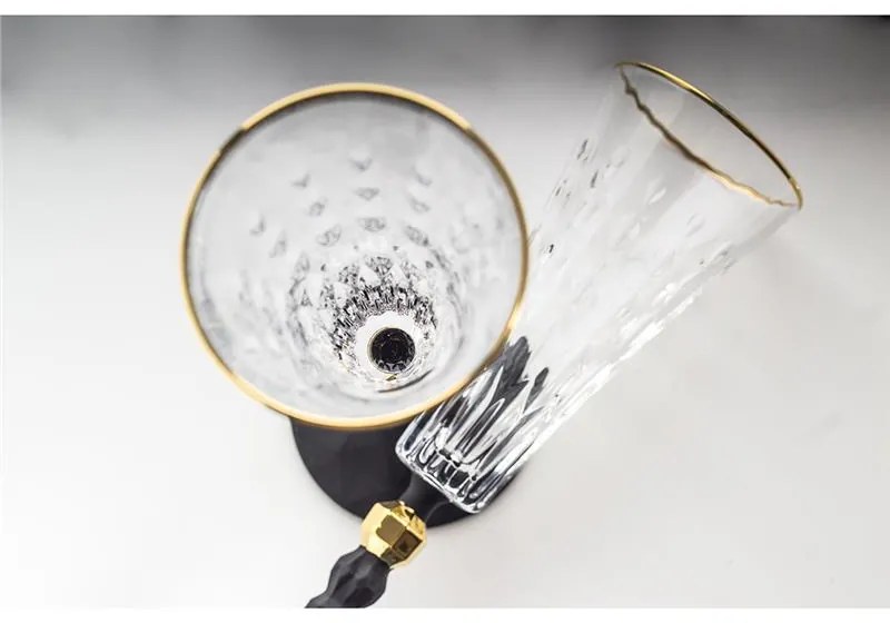 BOHEMIA PRESTIGE CONTE BLACK SKLENICE NA ŠAMPAŇSKÉ 170ML SADA 6 KS