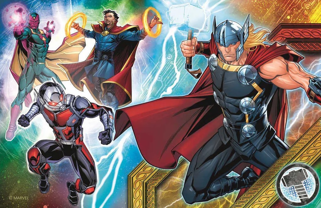 TREFL PUZZLE Avengers/Hrdinové mini 20x13cm 54 dílků 4 druhy tr54166