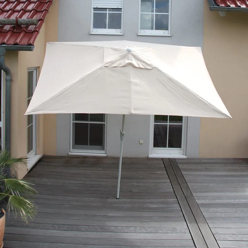 Slunečník N23 2x3m polyester/hliník - krémová