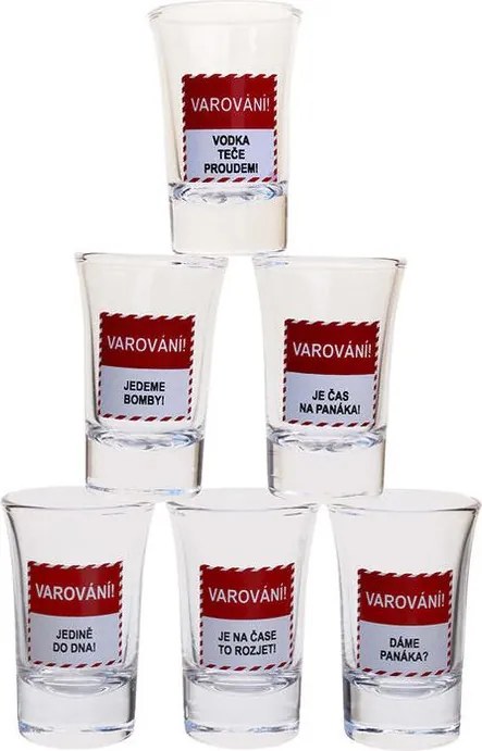 Sada 6 odlivek VAROVÁNÍ 40 ml
