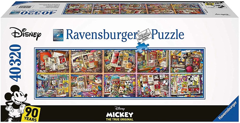 Ravensburger puzzle mickey mouse během let 40320 dílků