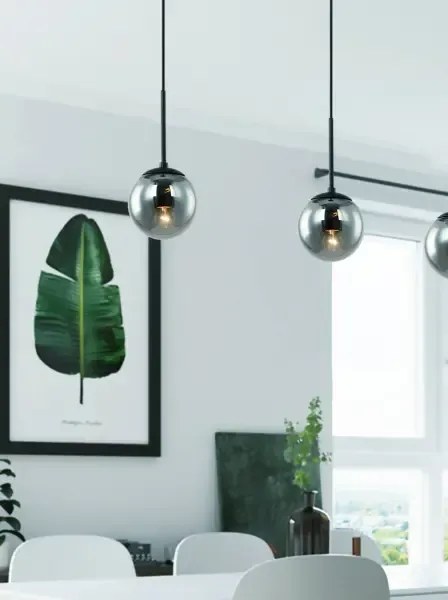Designový lustr Bao černá