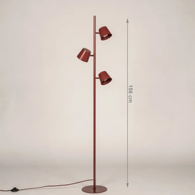 Stojací lampa Snap Fosca Red Trio