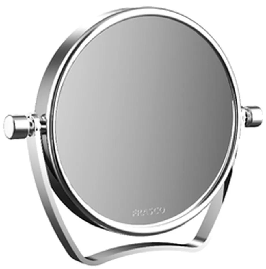 Emco Cosmetic mirrors Pure - Stojící kulaté cestovní zrcadlo, Ø 90 mm, 3 násobné zvětšování, chrom 109400122