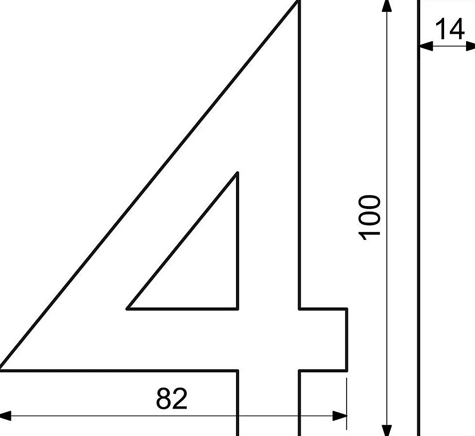 Domovní číslice  RICHTER 3D RN.100LV (černá matná), 9, RICHTER Černá matná