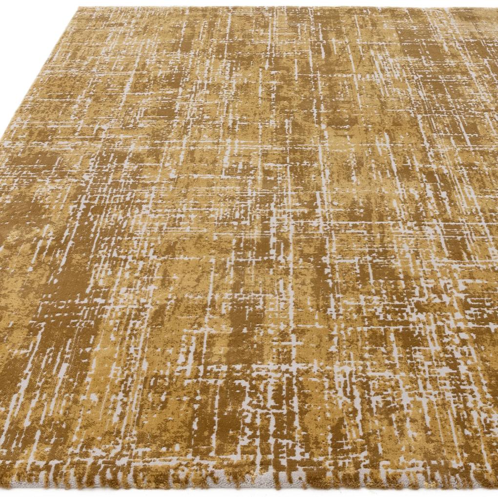 Tribeca Design Kusový koberec Zoom Abstract Gold Rozměry: 120x170 cm