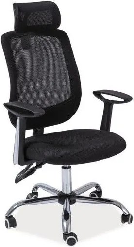 Kancelářská otočná židle Q-118 - černá