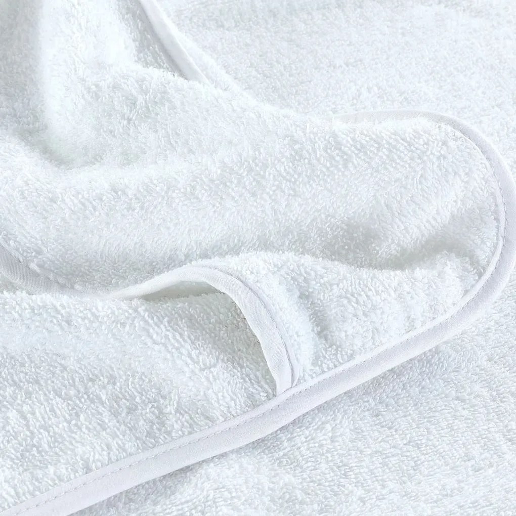 Plážové osušky 4 ks bílé 60 x 135 cm textil 400 GSM 3157050