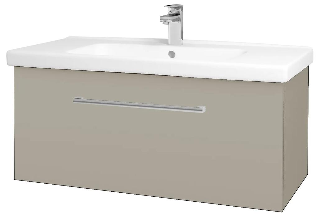 Dřevojas Koupelnová skříň BIG INN SZZ 100 Varianta: N01 Bílá lesk / Úchytka T03 / D17 Colorado