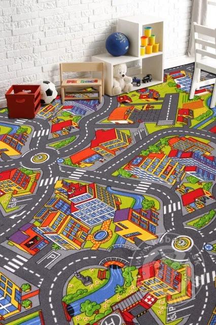 Dětský metrážový koberec SMART CITY 97 | BIANO
