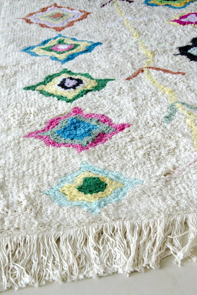 Lorena Canals koberec 140 x 200 cm kosočtverce - krémový Morocco