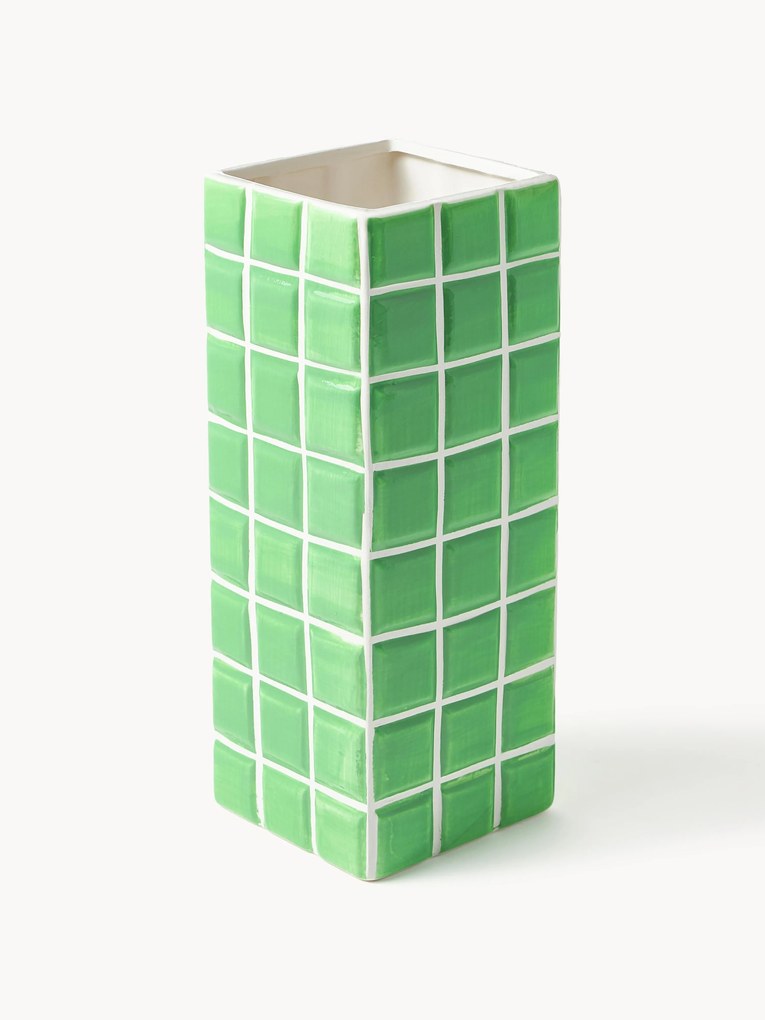 Designová váza's dlaždicovým vzhledem Tile