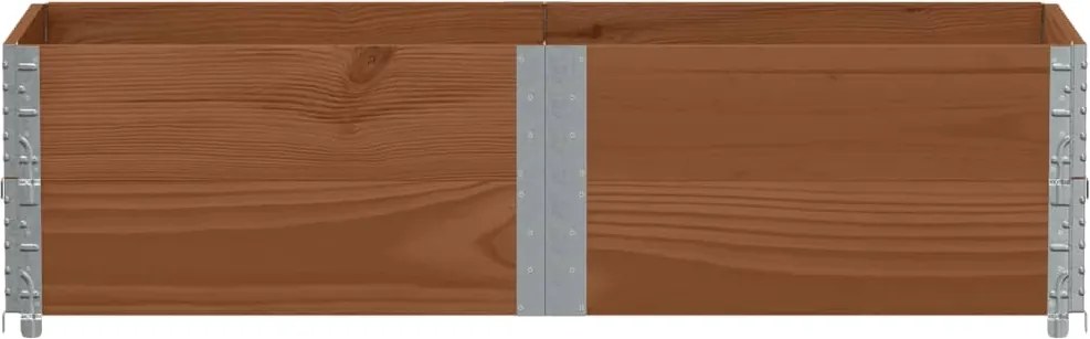 Zahradní truhlík hnědý 150x50 cm masivní borové dřevo 3295410