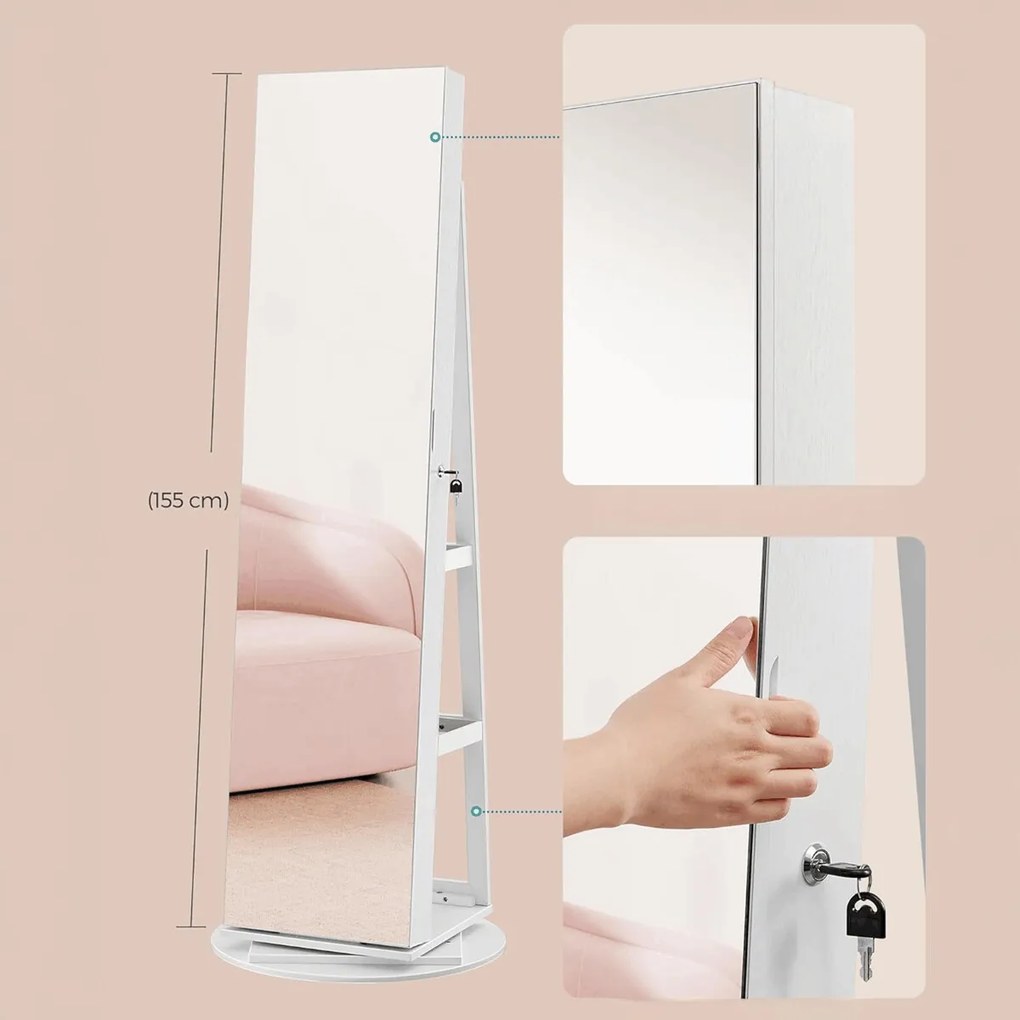Autronic Zrcadlová skříň AZR-E1207 WT