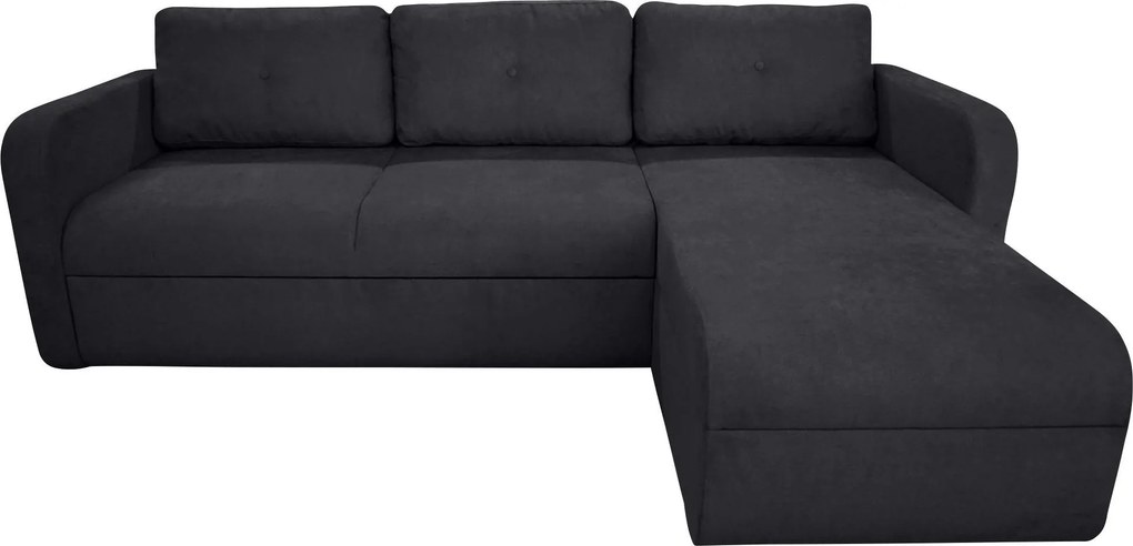 XXXLutz ROHOVÁ SEDAČKA, textil, tmavě šedá Livetastic - Sedací soupravy - 002330007701