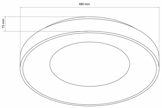 LED Stmívatelné stropní svítidlo WITOLD LED/72W/230V 3000-6000K + DO