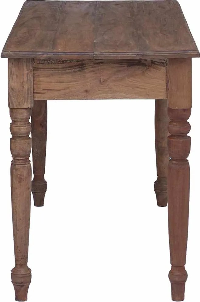 Psací stůl se zásuvkami 117 x 57 x 75 cm masivní mahagon 283909