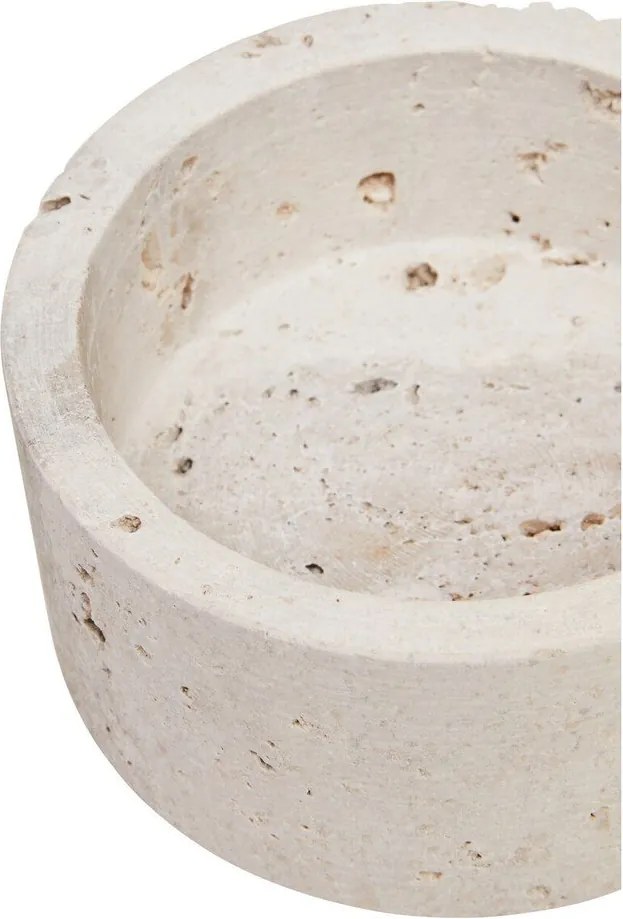 Dekorativní kamenný úložný box v přírodní barvě ø 14x8 cm Tibor – Premier Housewares