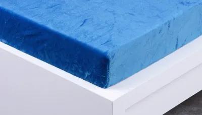 XPOSE ® Prostěradlo mikroplyš Exclusive dvoulůžko - modrá 180x200 cm