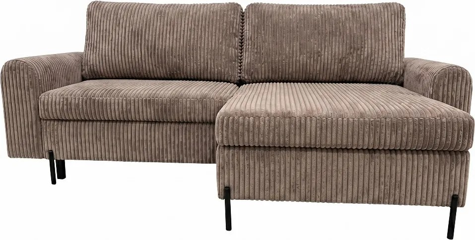 Rohová rozkládací sedací souprava do L PORTINE, 245 cm, s úložným prostorem Roh pohovky: Levý roh, Barva látky Poso: Světle šedá (Poso 55)