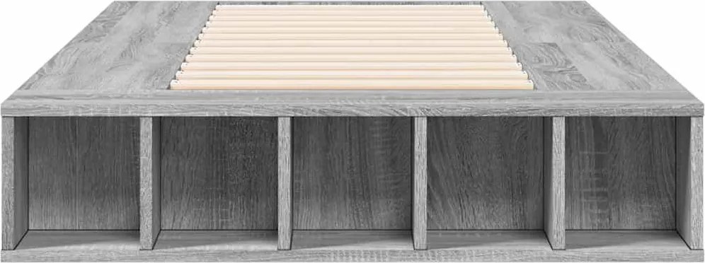 Rám postele šedý sonoma 90 x 200 cm kompozitní dřevo 3280522