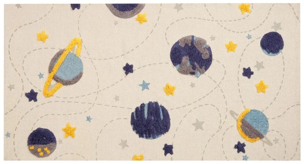 Dětský bavlněný koberec 80 x 150 cm vícebarevný LANGSA Beliani
