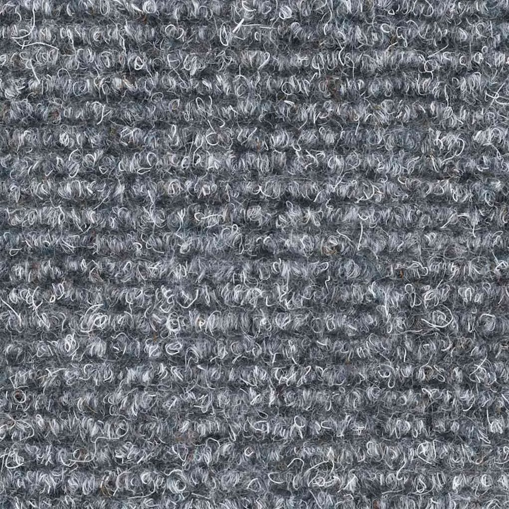 Schodové rohože samolepicí 20 ks 65 x 21 x 4 cm světle šedé, půlkulaté, velké 3365646