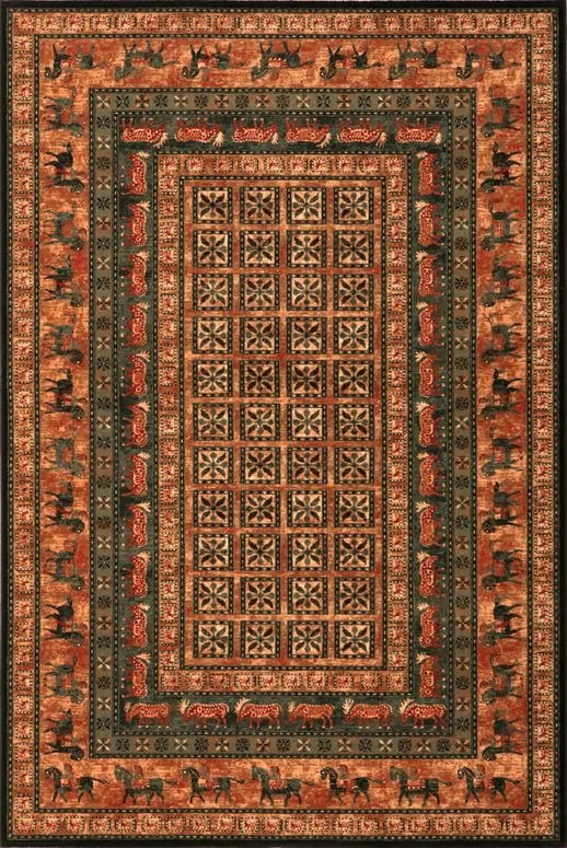 Kusový koberec vlněný Osta Kashqai 4301 500 béžový zelený Rozměr: 160x240 cm
